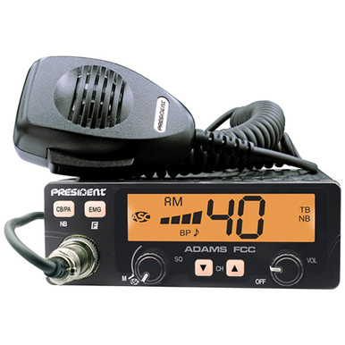 President Adams FCC CB Radio 40 AM Channel - 4 State Trucks