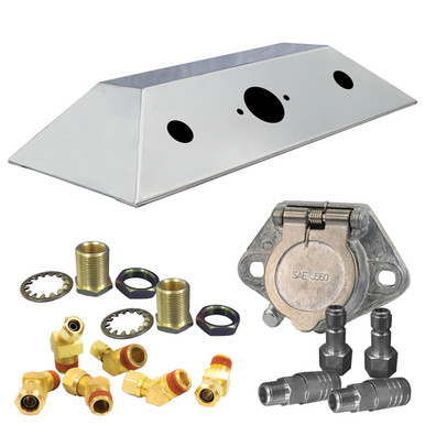 18 Inch Stainless Steel Coffin Style Air Line Box Kit With 7-Way Plugs ...