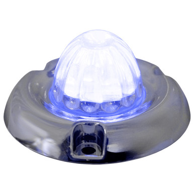 Legendary 1-1/2 Glass Watermelon Blue 3 Wire Dual Function Inset Chrome ...