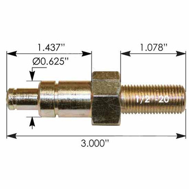 BESTfit Hood Spring Stud Replaces 13-03761 For Peterbilt 378, 379 - 4 ...