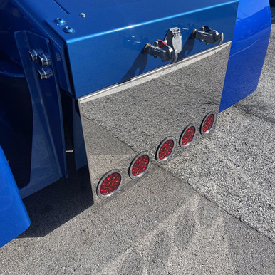 Rear Center Panel W/ 5 Front & 4 Back 4 Inch Light Holes - 4 State Trucks