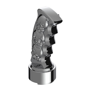 1/2 Inch -13 Thread-On Skulls Pistol Grip Gearshift Knob With 9/10 ...