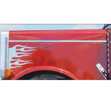 Turnpike Truck Trim Stainless Steel Hood Latch Pull Trim - Pair For ...