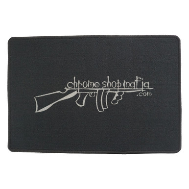 20 X 30 X 1/4 Inch Black CSM Tommy Gun Logo Door Mat - 4 State Trucks