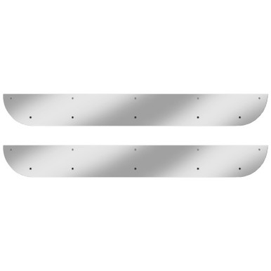Stainless Steel Solid Door Kick Panel For Peterbilt 359 1967 - 1987 - 4 ...