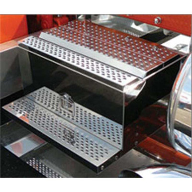 Roadworks Stainless Steel Frame Tool Box W/ Full Top Steps- 16 Inch For ...
