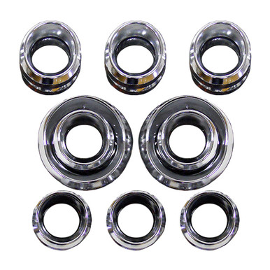 Small Dash Kit 17 Switch Label Covers, 17 Toggle Switch Nut Covers, 3 ...