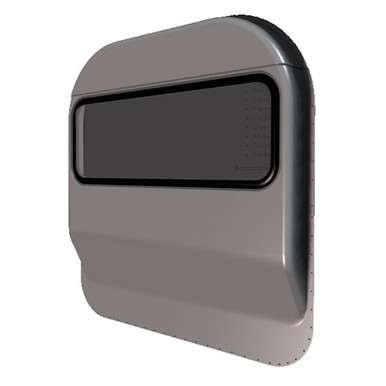 Fiberglass 6 Inch Ultra Cab XL Big Window Kit For Peterbilt - 4 State ...