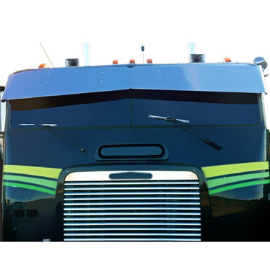 13 X 9 Inch Stainless Steel Bowtie Drop Visor For Freightliner FLT ...