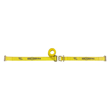 2 Inch X 16 Ft Spin Free Ratchet Strap W/ Spring E-Fittings- 4400 Lb ...