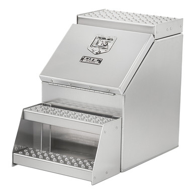 Smooth Aluminum Step Box W/ Smooth Lid & Lockable T-Handle- 18 X 25.13 ...