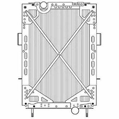 BESTfit Copper Brass Radiator W/ Frame 40.5 X 30.625 X 2.25 Inch For ...