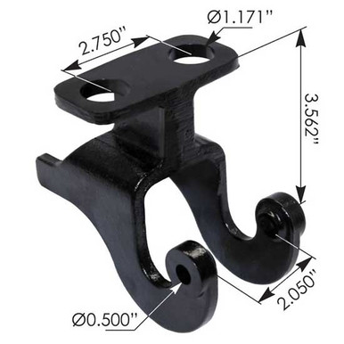 BESTfit Hood Hinge Pivot J Bracket Replaces L48-6113 For Kenworth T680 ...