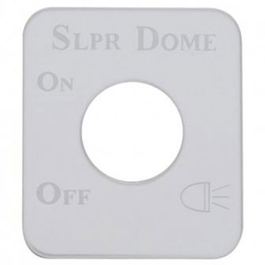 Stainless Steel Sleeper Dome Switch ID Plate - On Off For Kenworth - 4 ...