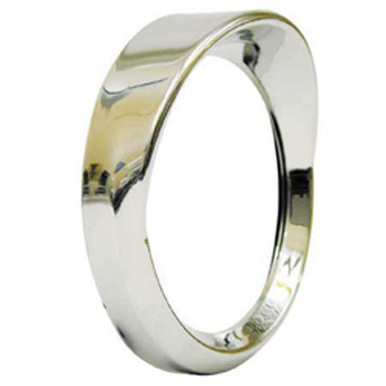 Medium Chrome Pyrometer Gauge Bezel W/ Visor For Kenworth - 4 State Trucks