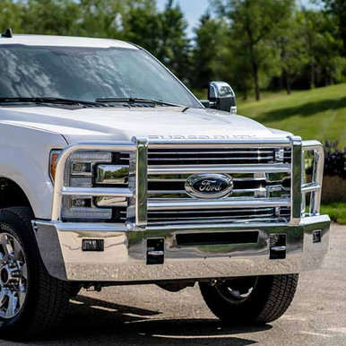 Herd Aero LT 2 Post Grille Guard Bumper W/ Factory OEM Fog Light ...
