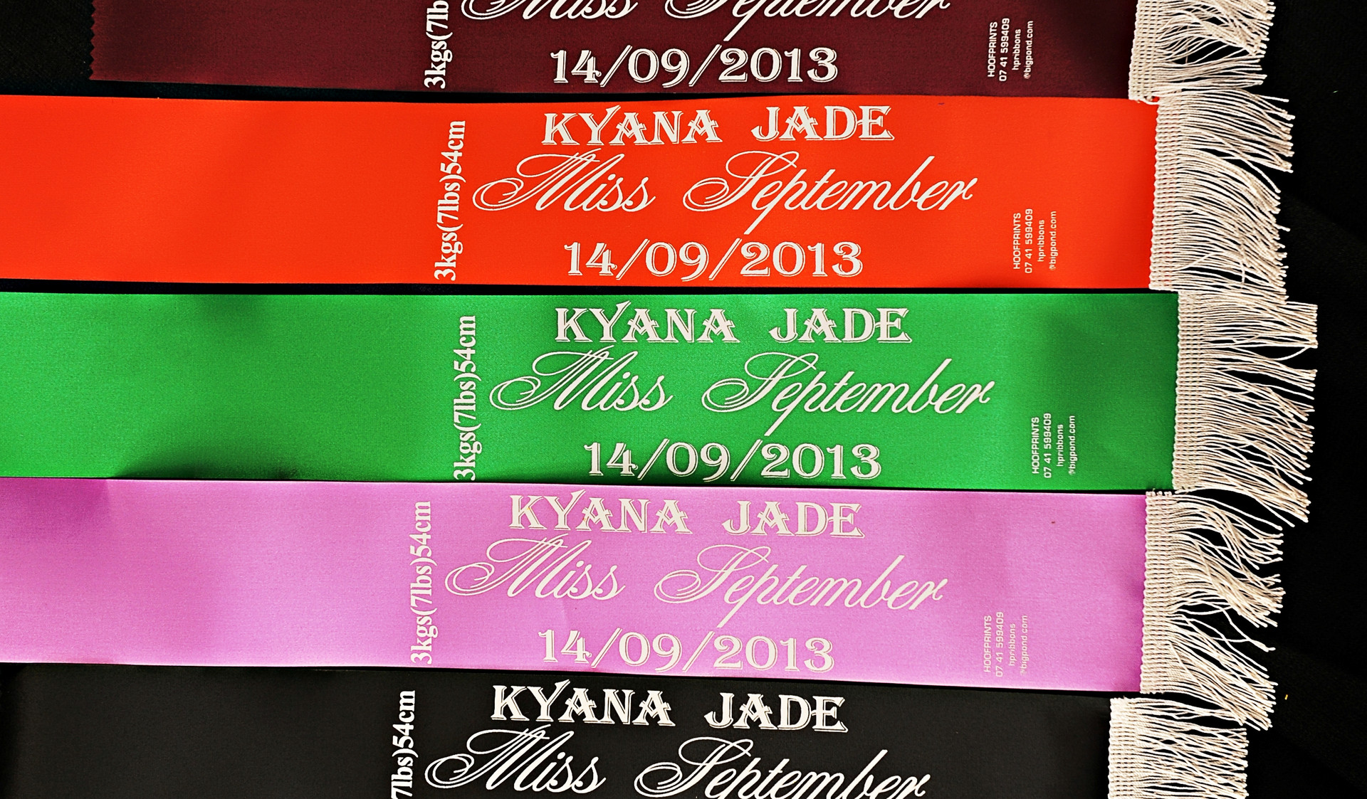 Sashes (Single Colour)