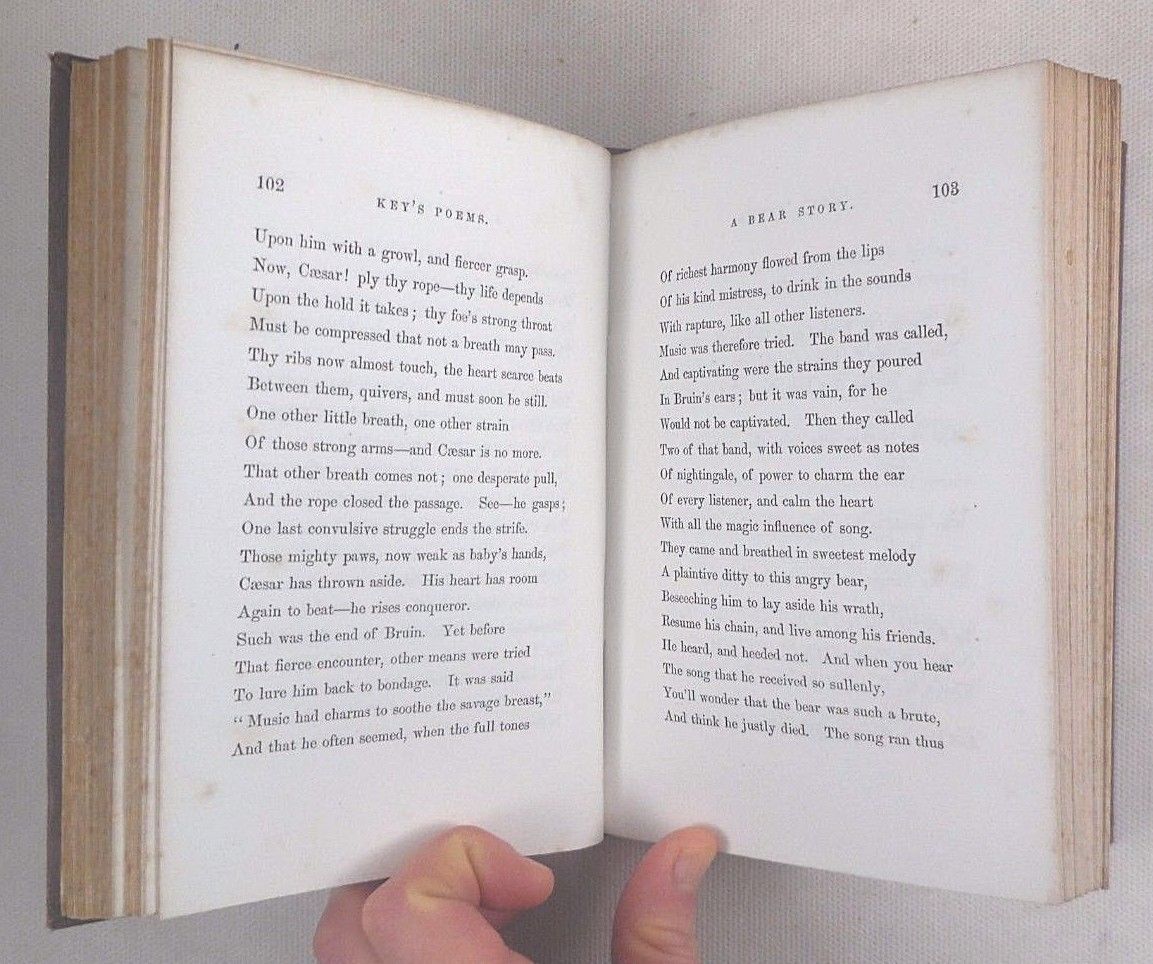 FRANCIS SCOTT KEY POEMS - 1857 | Panoply Books