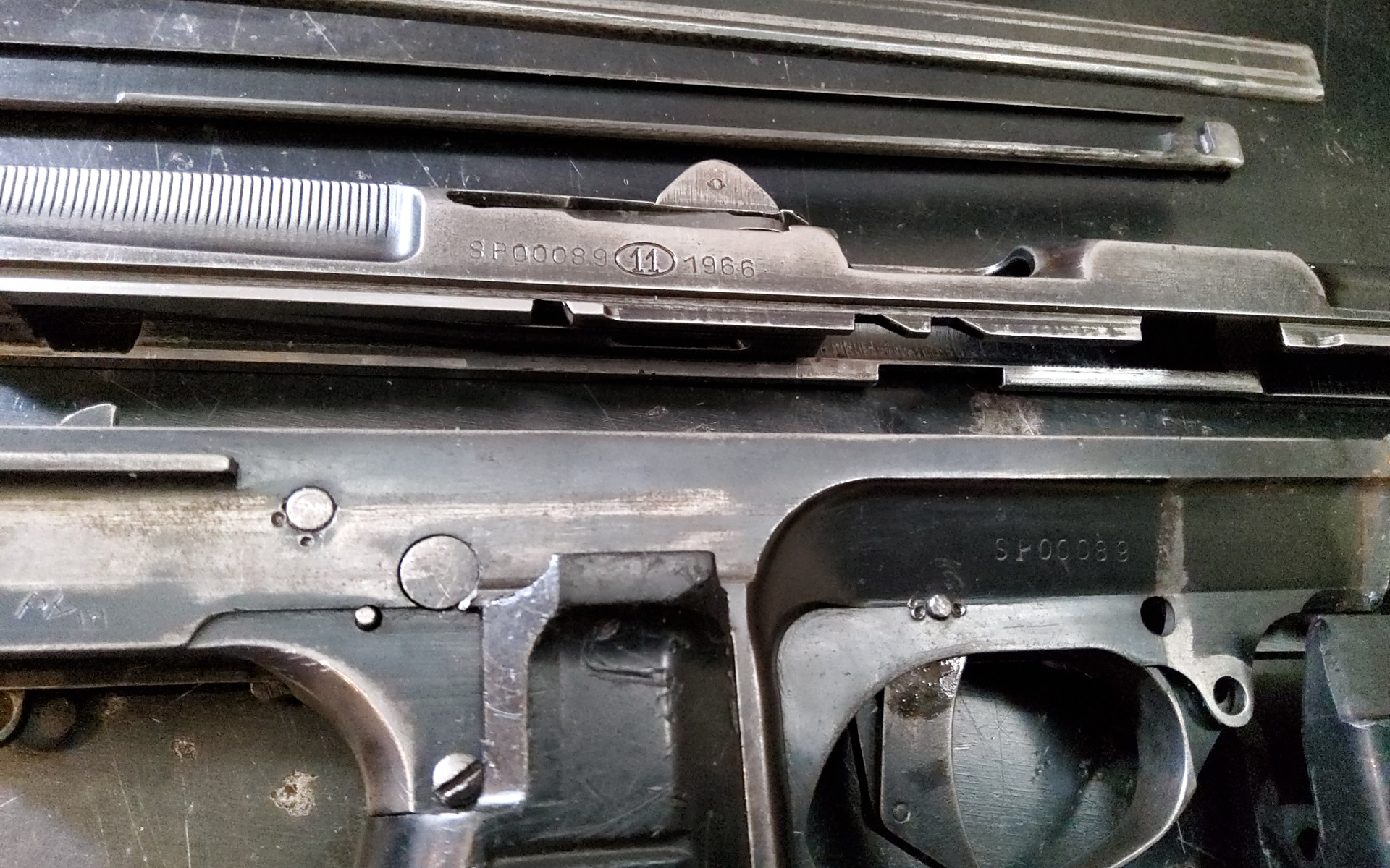 PM-63 parts kit- Field trial weapon 1966