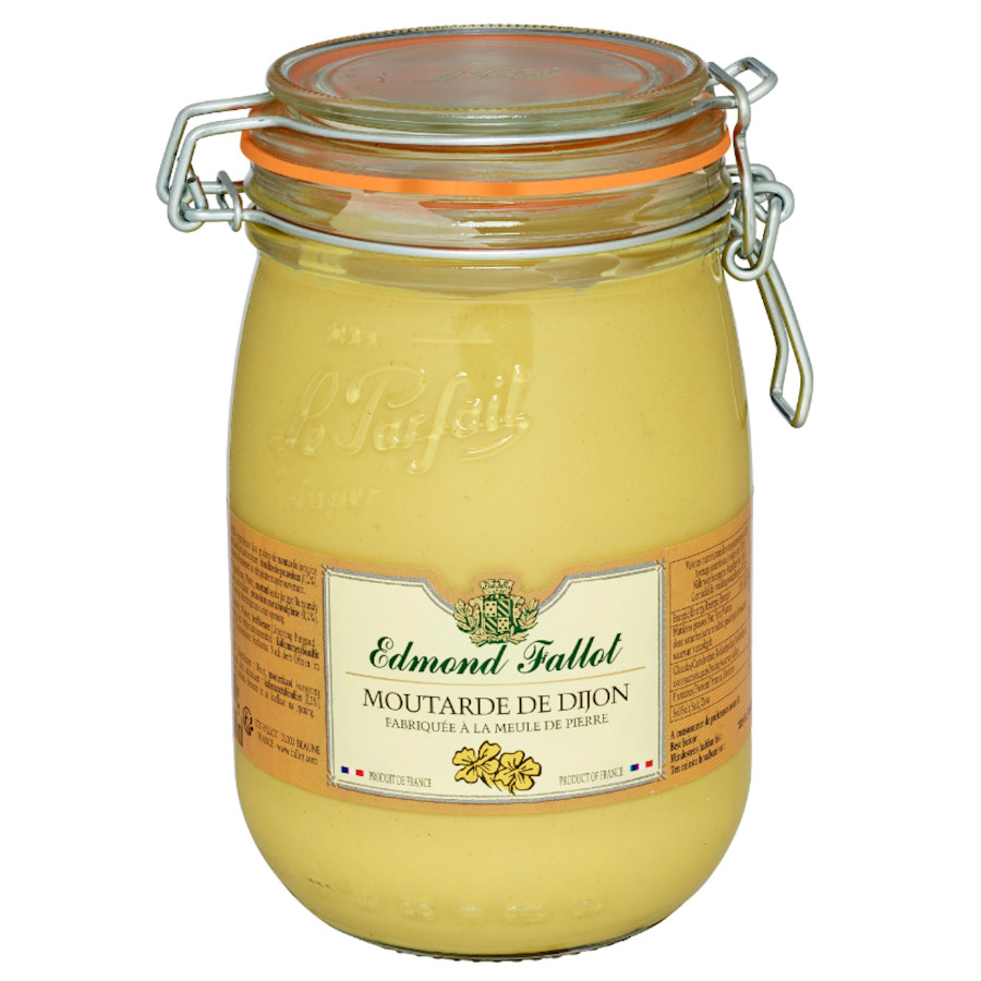 Edmond Fallot Dijon Mustard Large Mason Jar 1kg