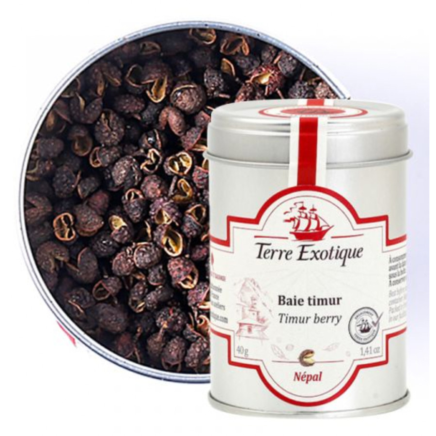 Terre Exotique Timur / Timut Pepper, Black, Whole 40g - Culinaris UK