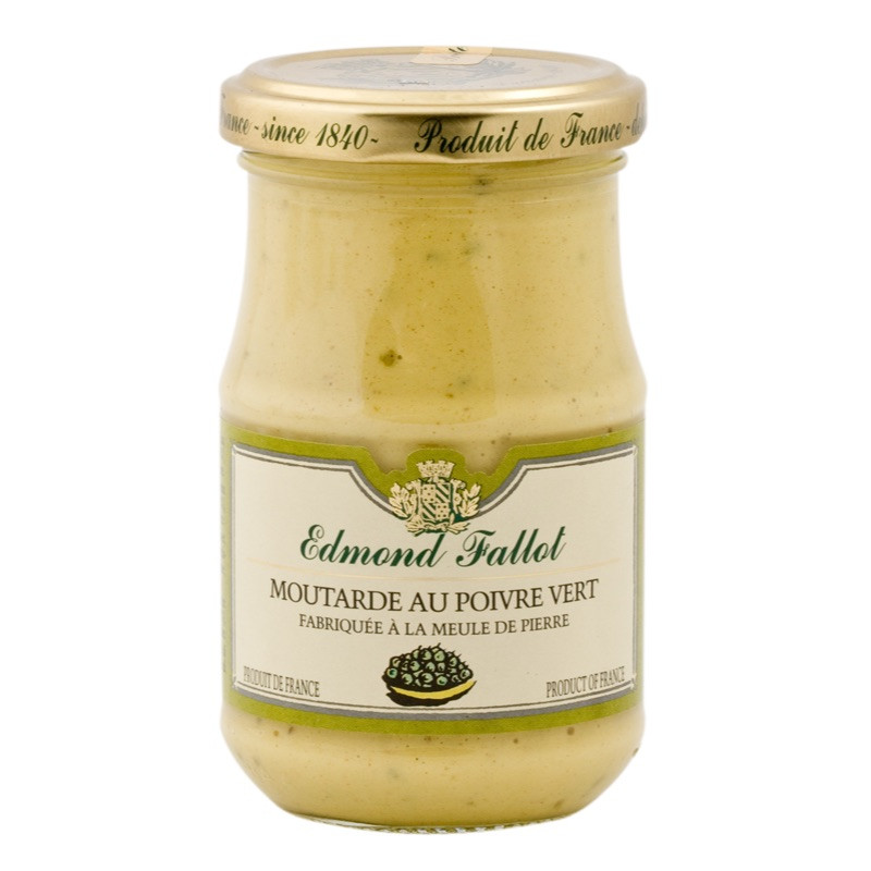 Edmond Fallot Dijon Mustard with Green Peppercorn 210g - Culinaris UK