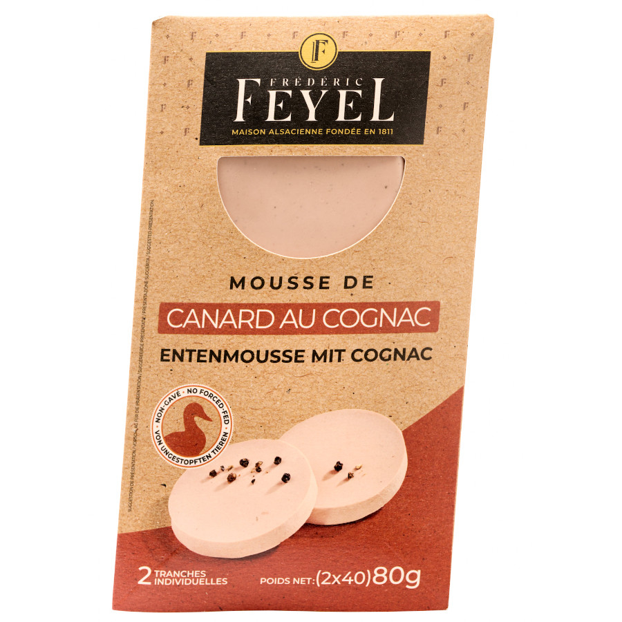 Feyel* Duck Mousse with Cognac 2x40g