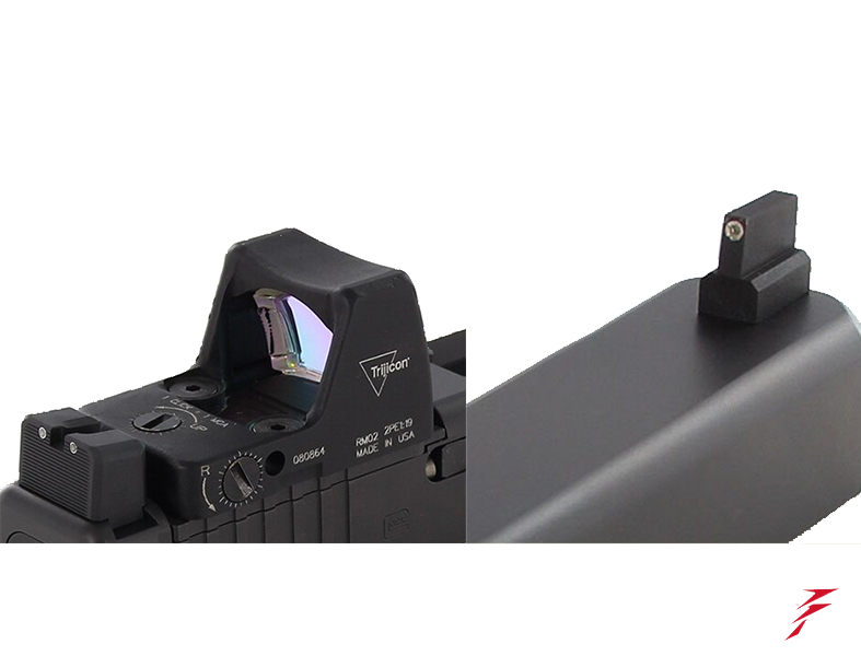 Sight Set, for Glock® MOS Pistols, Fixed Co-Witness (Use with Trijicon ...