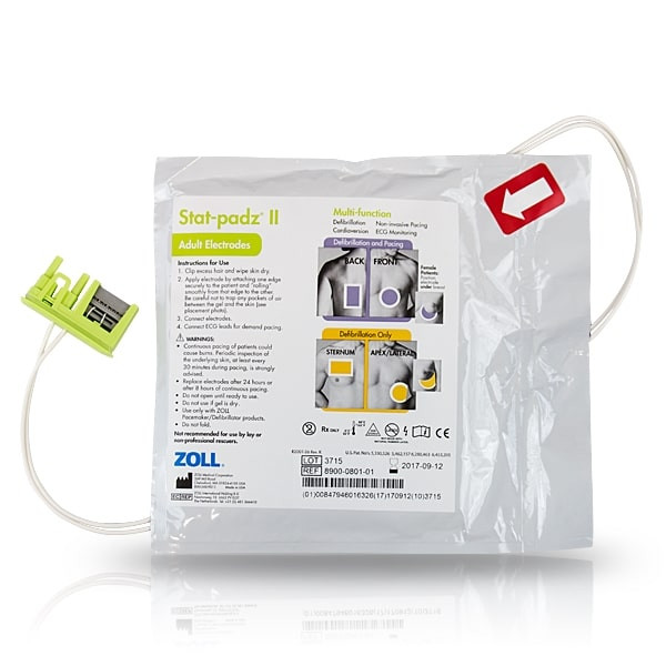 Zoll AED Adult Stat Padz II Electrode - Dixie EMS