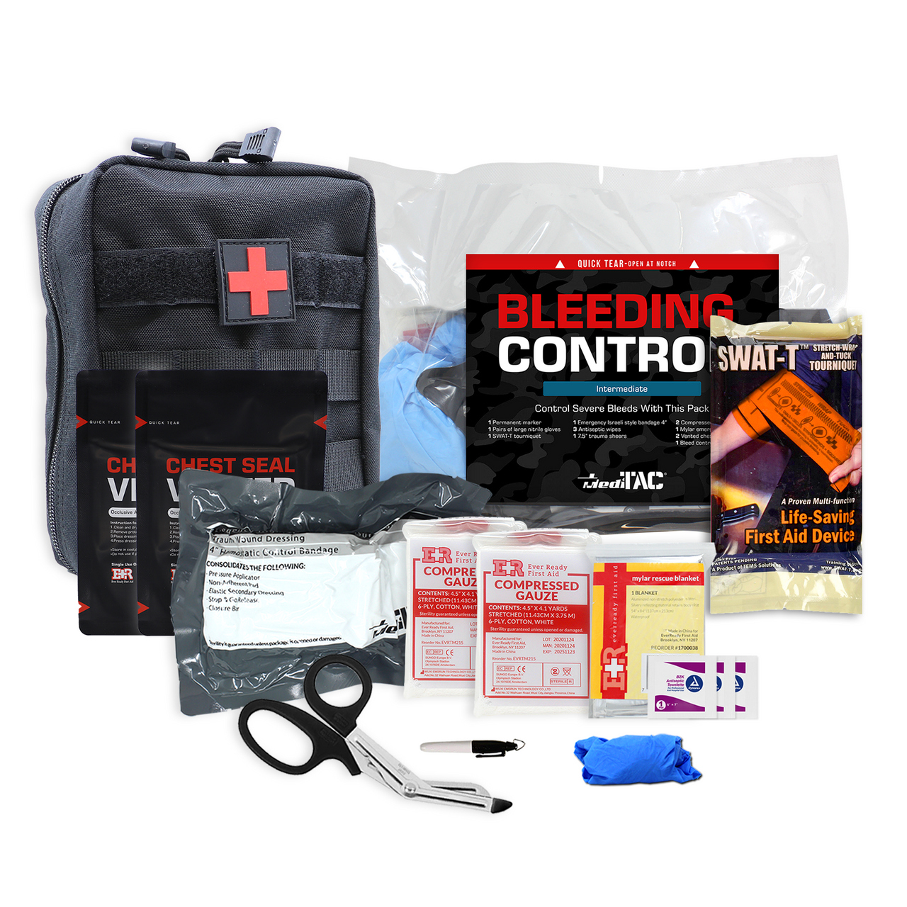 MediTac Intermediate Bleeding Control Pack Feat. RATS Tourniquet ...