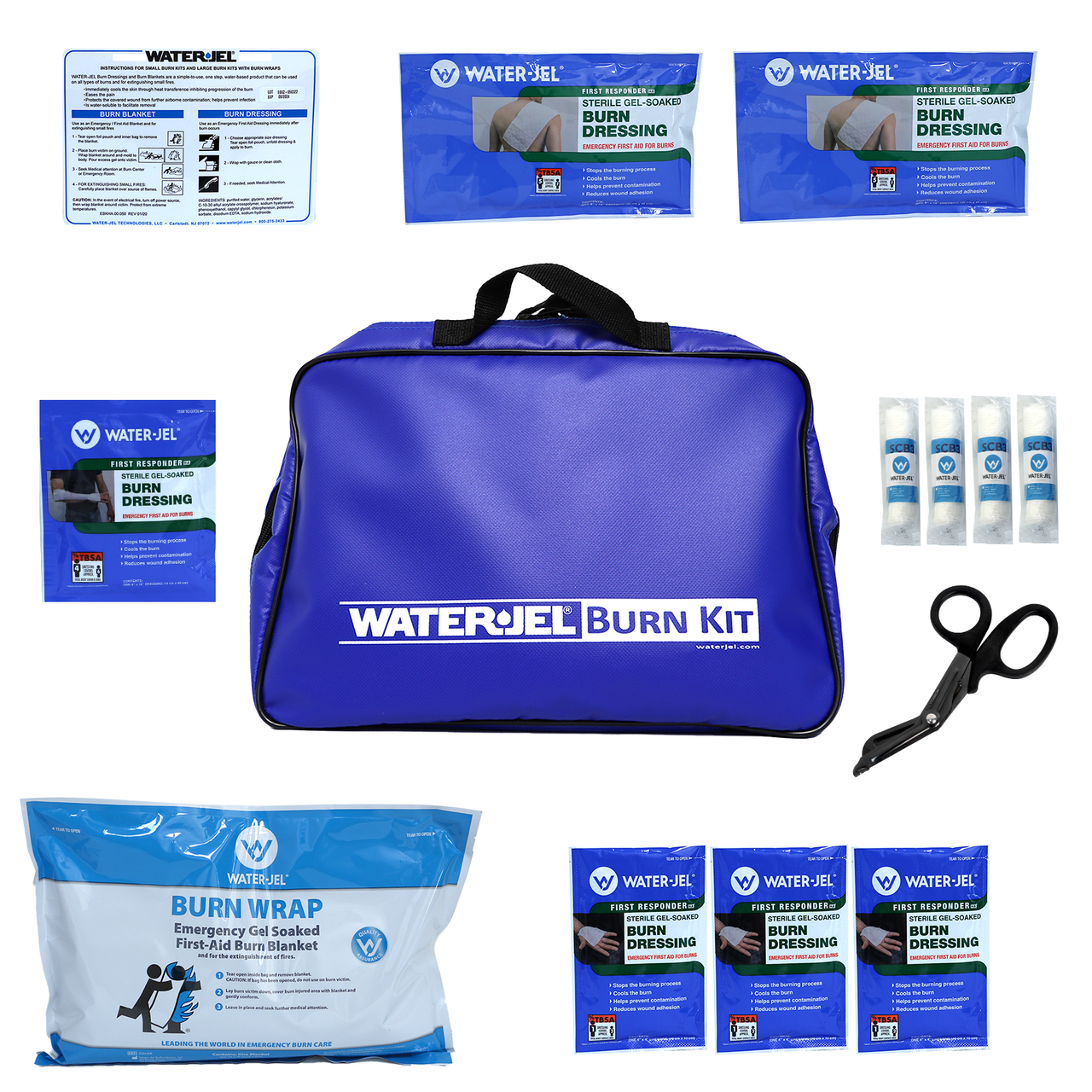 Water-Jel Large Soft Sided Burn Kit - Dixie EMS