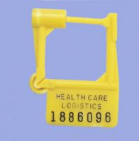 Spring-Lok Numbered Padlock Seal Drug lock, Yellow 100/bx - Dixie EMS