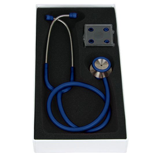 Dixie Stainless Steel Classic Stethoscope - Navy Blue - Dixie EMS