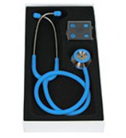 Dixie Stainless Steel Classic Stethoscope - Light Blue - Dixie EMS