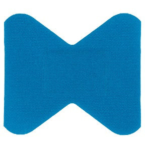 Blue Metal Detectable Bandages, Woven, Fingertip - 50/box - Dixie EMS