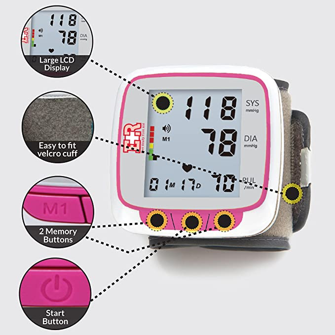 Ever Ready First Aid Fully Automatic Blood Pressure Wrist Cuff Wearable ...