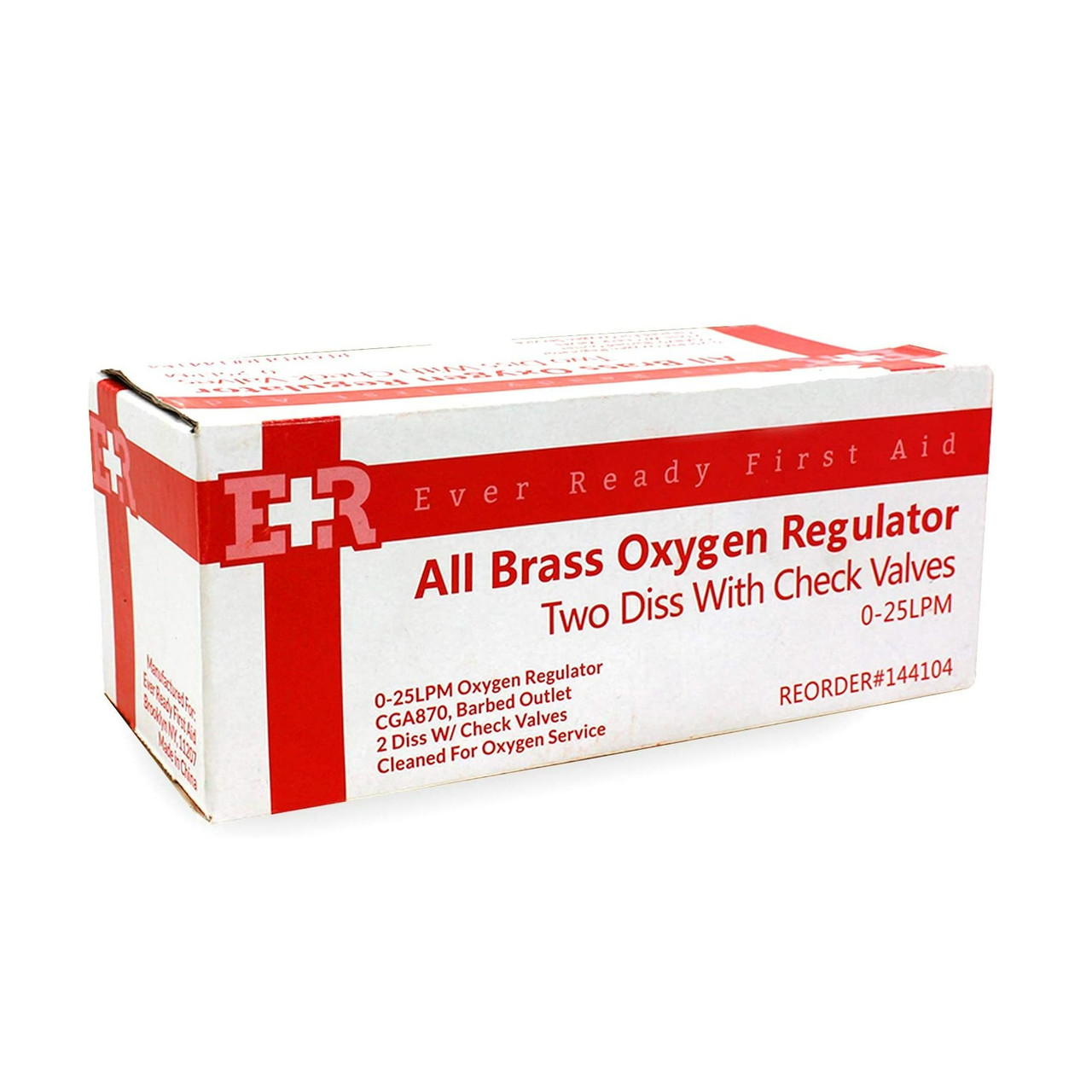 Ever Ready First Aid Oxygen Regulator CGA-870 Gauge Flow Rate 0-25LPM ...