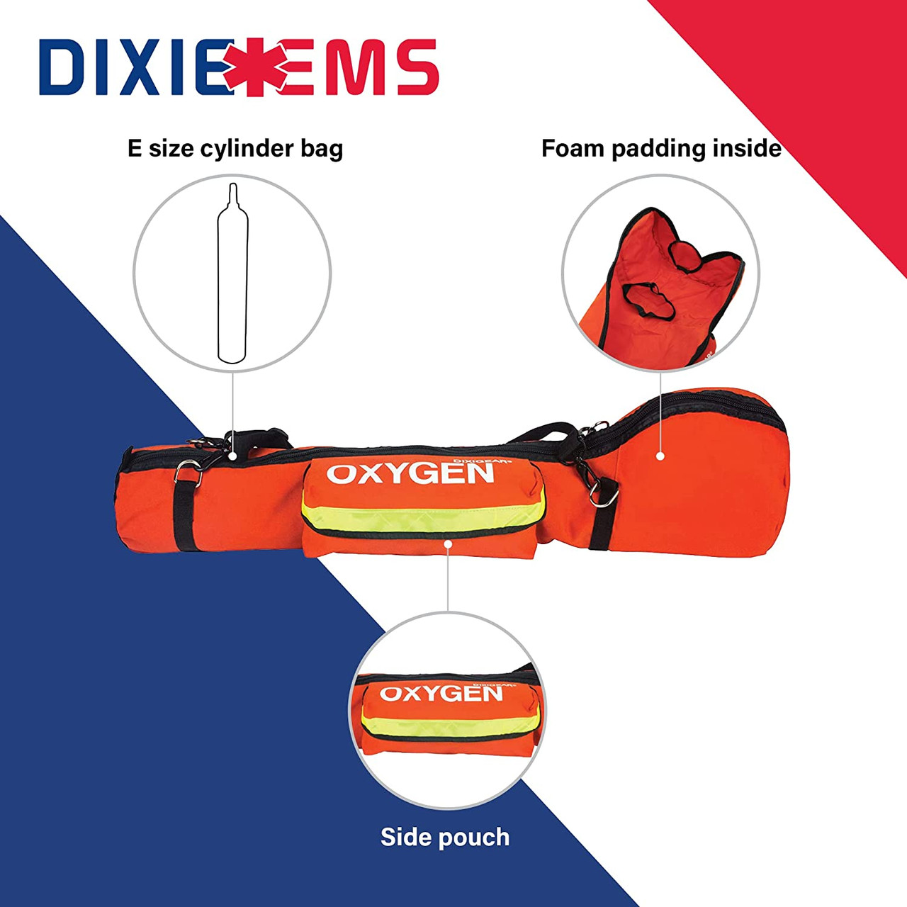 Padded Oxygen O2 Carry Bag for Cylinder Oxygen Tank