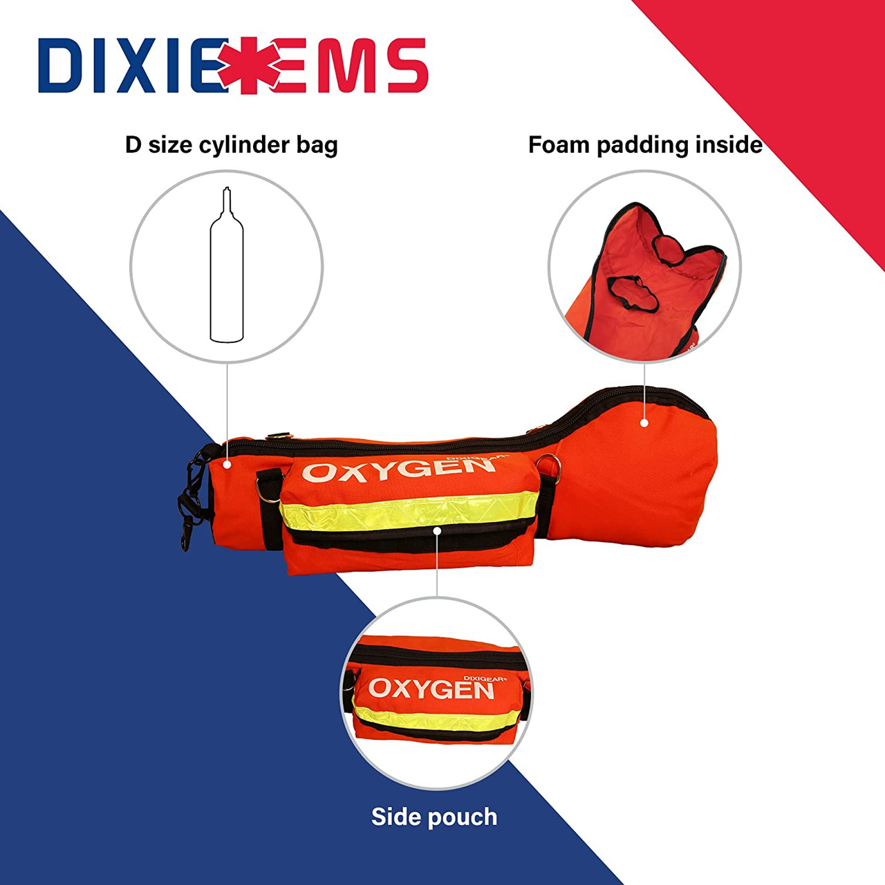 Padded Oxygen O2 Carry Bag for Cylinder Oxygen Tank
