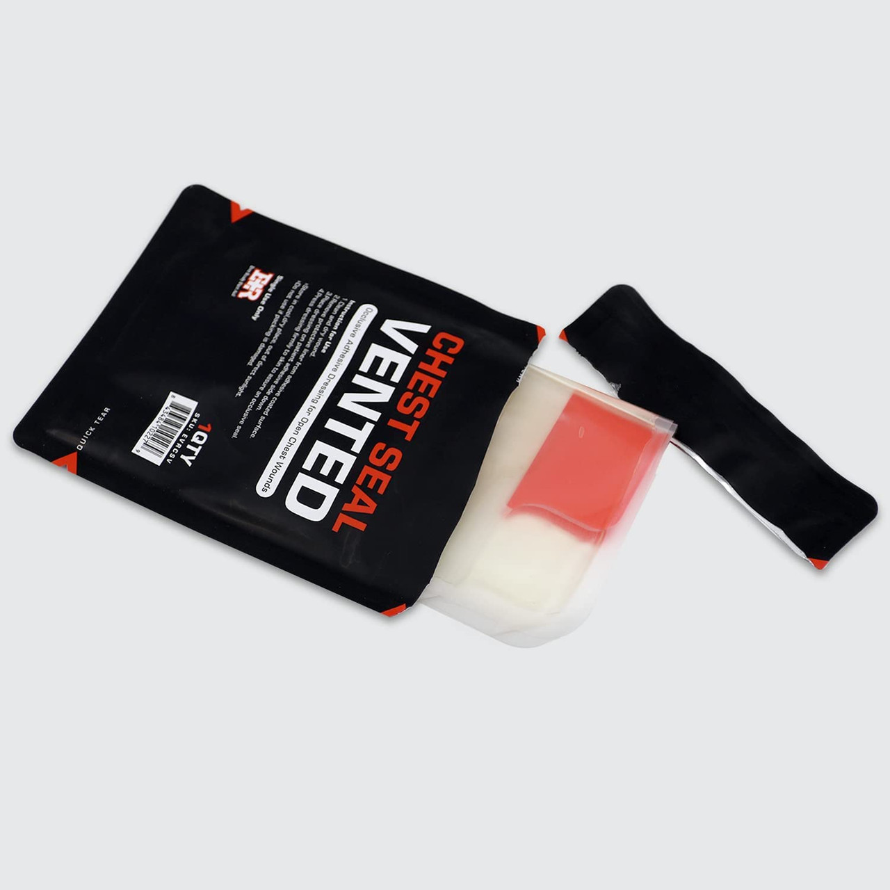 Ever Ready First Aid Vented Chest Seal with Quick Tear - 6.6” Square ...