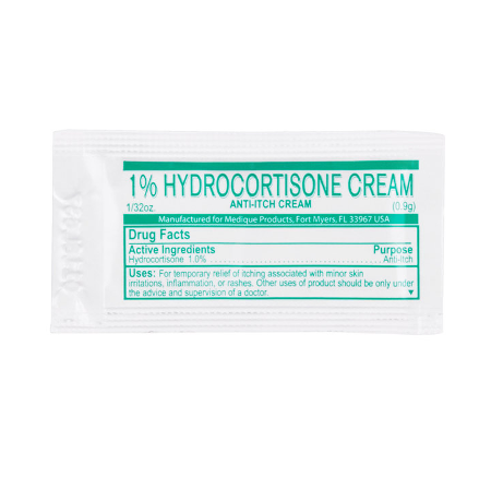 Medi-First Hydrocortisone 1% Anti-Itch Cream Packet, 0.9g - 10/box