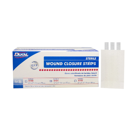 Wound Closure Strips, Sterile, 1/4" x 3" - 50/box