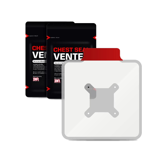 Ever Ready First Aid Vented Chest Seal with Quick Tear - 6.6” Square ...