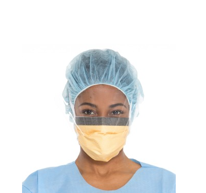 FLUIDSHIELD* Level 3 Fog-Free Procedure Mask, WrapAround Visor, Box of 25