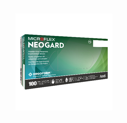 Microflex Neogard Chloroprene Exam Gloves Box of 100