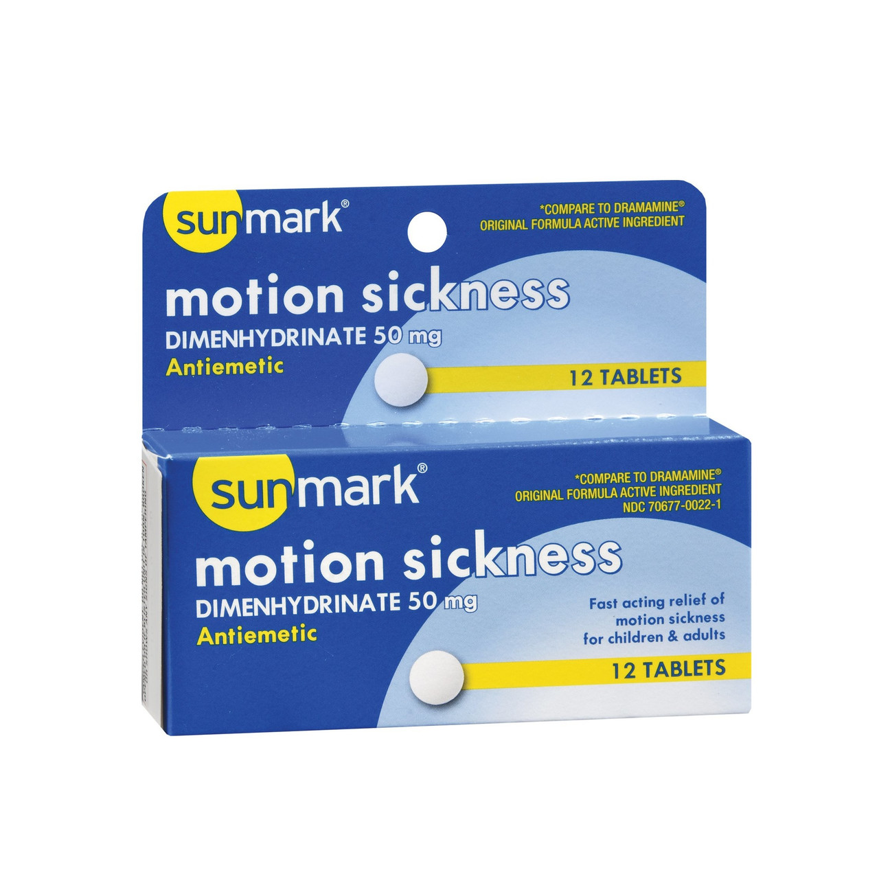 Nausea Relief sunmark® 50 mg Strength Tablet 12 per Box