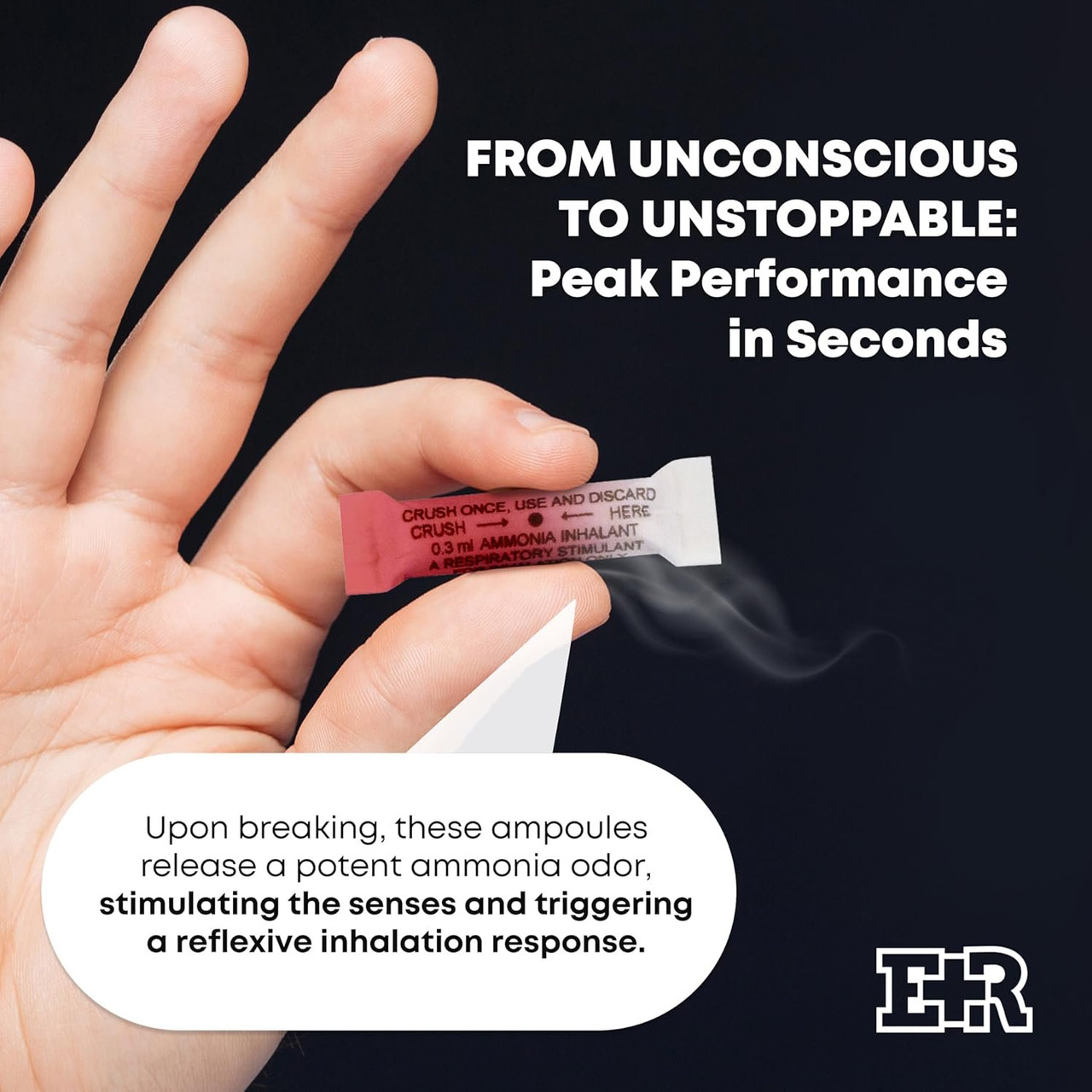 Ever Ready First Aid - Ammonia Inhalant Smelling Salts Ampules for ...