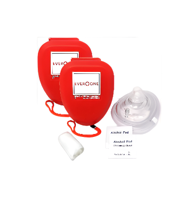 EverOne CPR Rescue Mask, Adult/Child Pocket Resuscitator, Hard Case ...