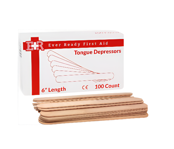 Ever Ready First Aid Wood 6" Tongue Depressors, Medical, All Purpose ...