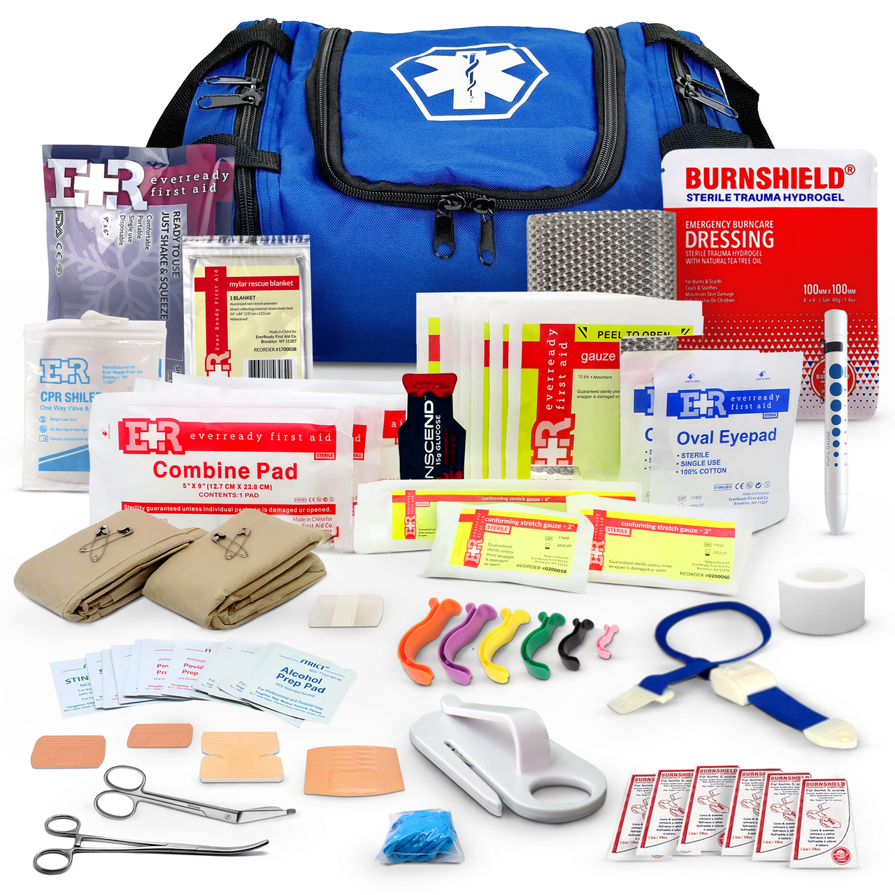 First Responder Fully Stocked Trauma First Aid Kit